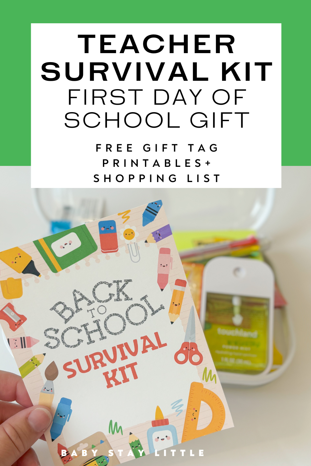 Back to School Teacher Survival Kit Gift